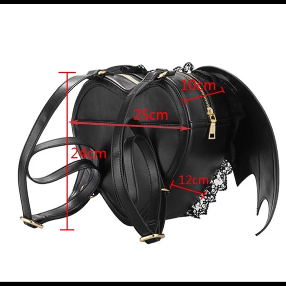 Bags | Mini Bat Wing Backpack With Lace Trim | Poshmark